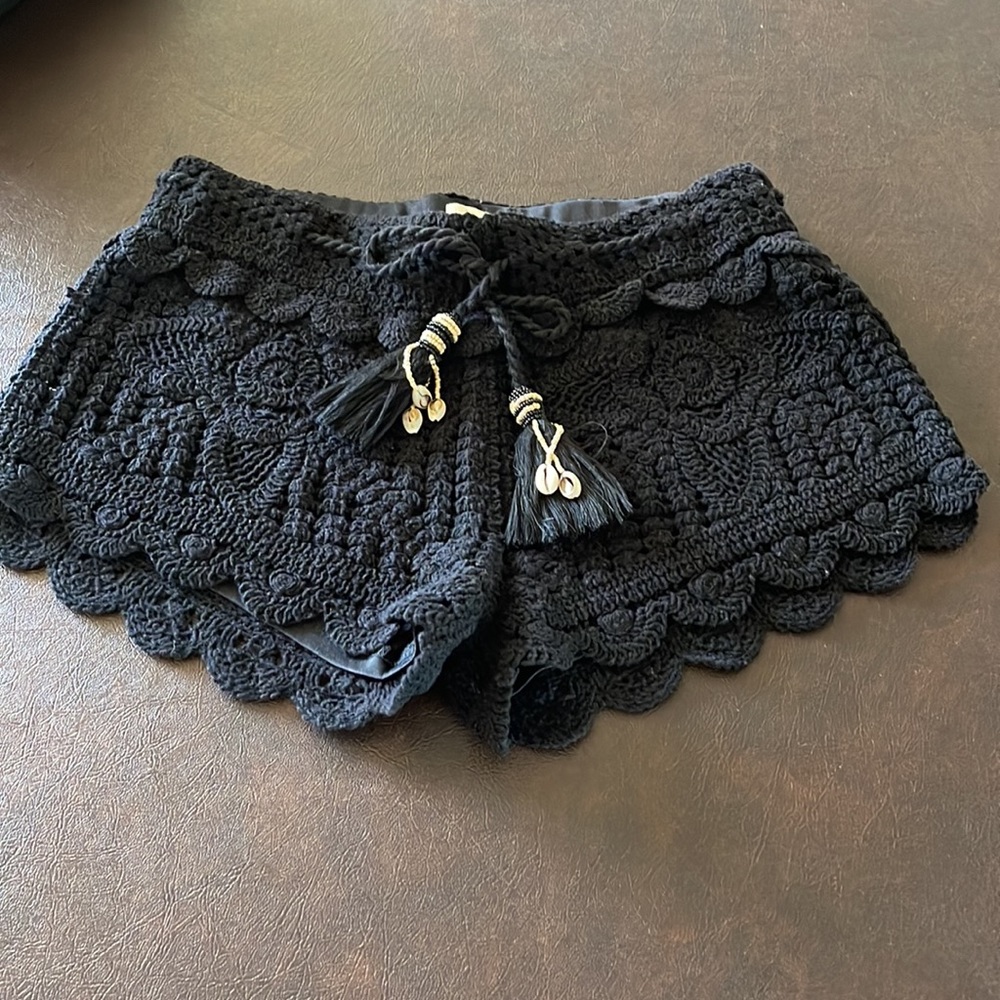 Surf Gypsy Crochet Shorts Medium - Gem